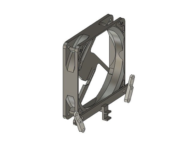 3D Print - 120mm Fan Bracket - Open Benchtable - World's best PC Test Bench